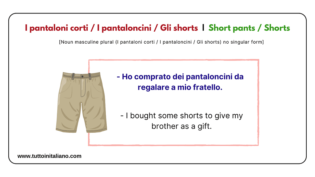 Basic Italian vocabulary lesson: The Clothes | 25+ Easy words with ...