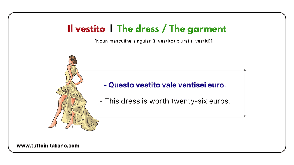 Basic Italian vocabulary lesson: The Clothes | 25+ Easy words with ...