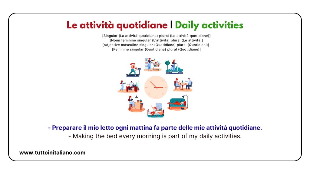 25+ Italian language verbs - Basic daily activities in Italian with ...