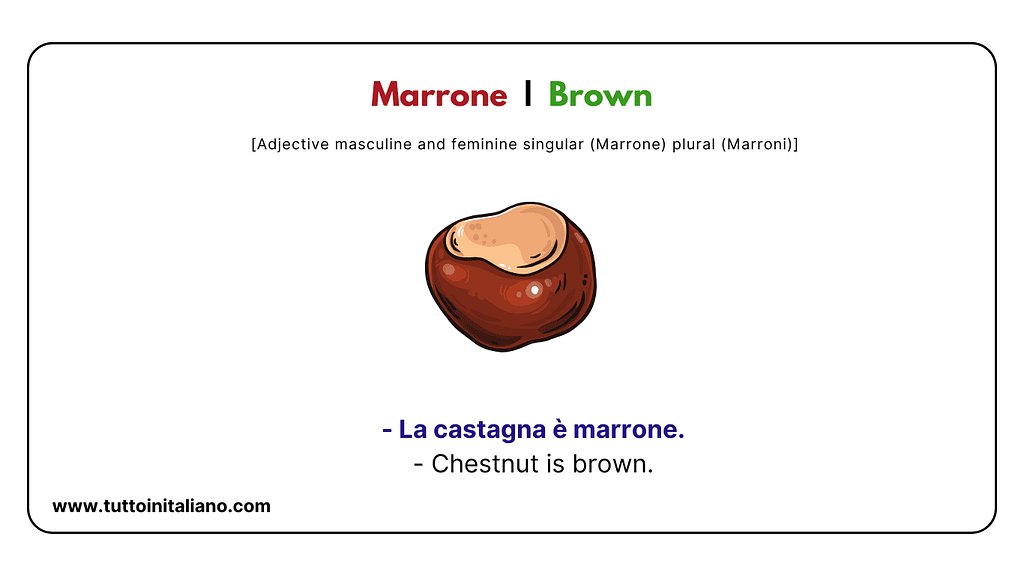 Italian A1 Vocabulary: Color names with easy examples for each word ...