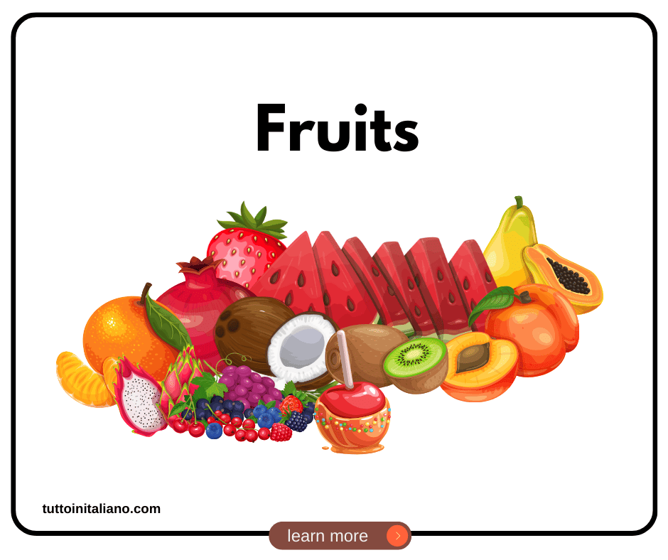 Common Italian words: Fruit names | 20+ easy fruit names with examples ...
