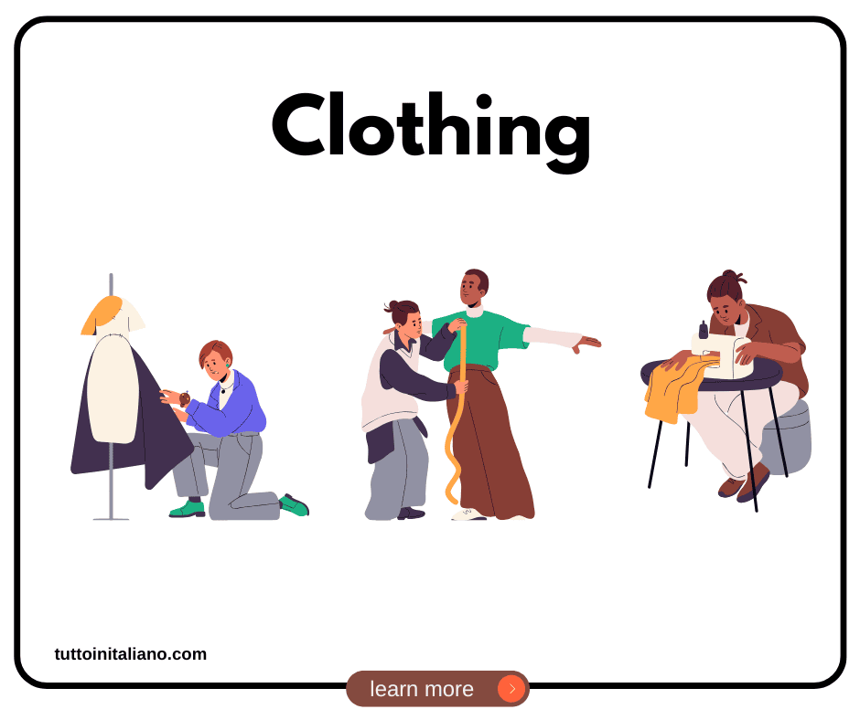Basic Italian vocabulary lesson: The Clothes | 25+ Easy words with ...
